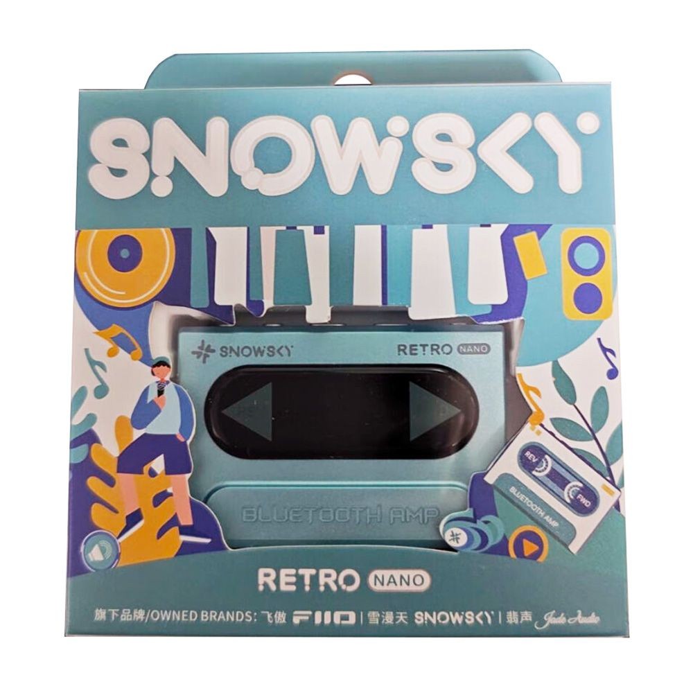 FiiO SnowSky Retro Nano Bluetooth DAC and Headphone Amplifier (Blue ...