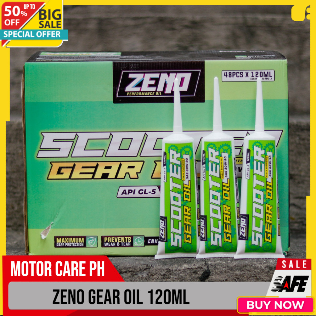 ZENO GEAR OIL 80w90 120ML Motorcycle Scooter| High Performance | Shopee ...