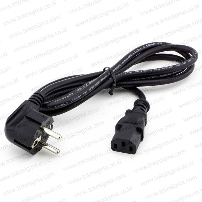 POWER CABLE 1.5mtr EU-C13 SNI 3x0.75mm | Shopee Philippines
