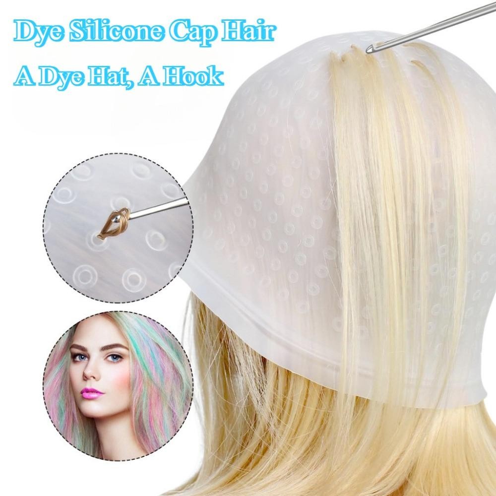 Pro Salon Dye Silicone Cap Hair Salon Color Coloring Highlighting ...