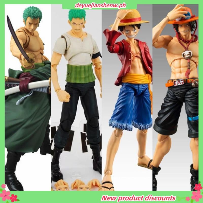 One Piece Luffy Ace Zoro Movable 1:10 Scale 18cm Change Face Anime ...