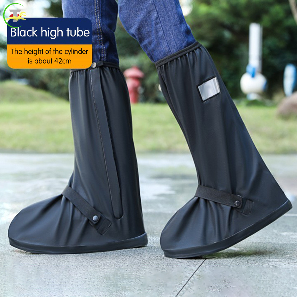 Waterproof Rain Boot Shoe Cover With Reflector Mud/Water Resistant Boot ...