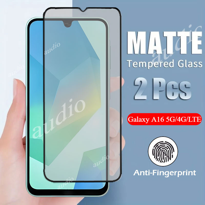 For Samsung Galaxy A16 5G Full Cover Matte Tempered Glass For Samsung ...