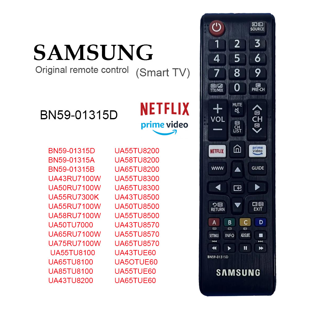 remote Control Samsung LCD Smart 4K Android TV remote BN59-01315D BN59 ...