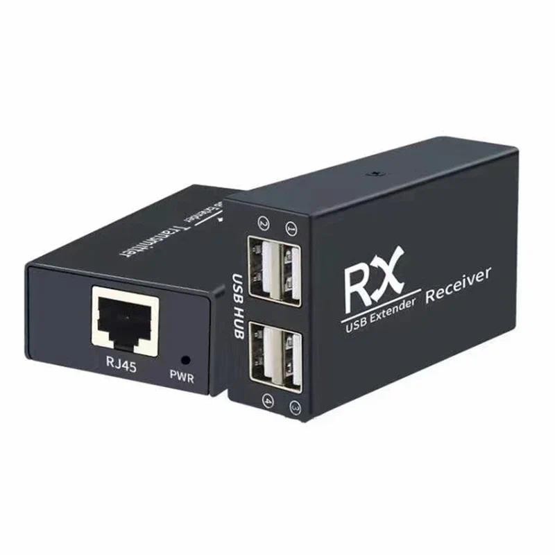 120m Usb Extender 4 Port Usb Rj45 Extender Over Ethernet Cat6 Cable