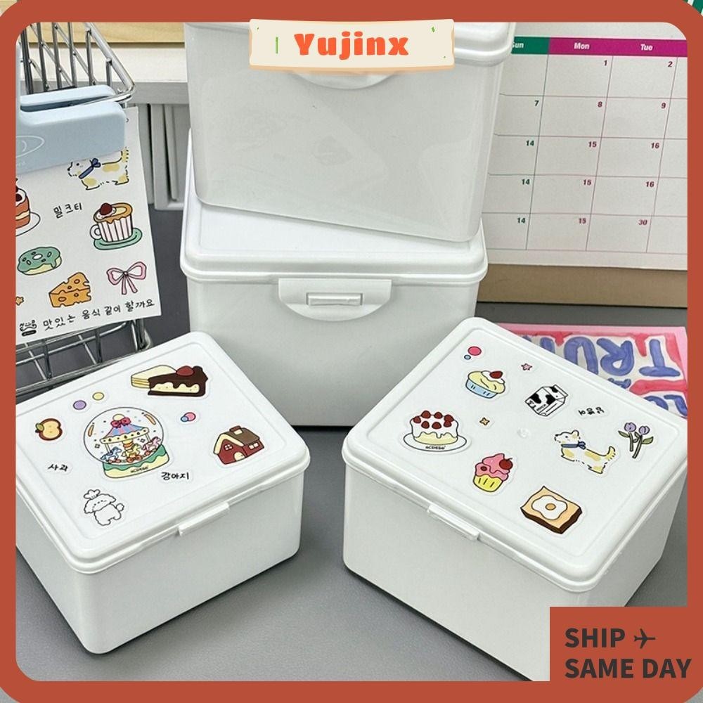 YUJINX Storage Box, White Kpop Collection Box, ID Card Organizer Idol ...