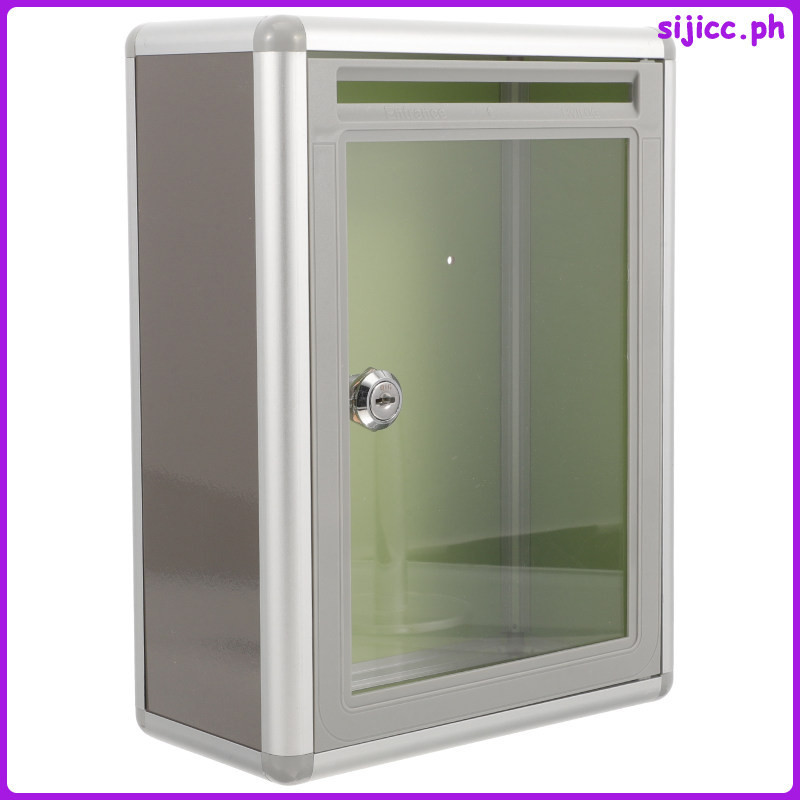 Transparent Mailbox Locking Wall Mount Office Staff sijicc | Shopee Philippines