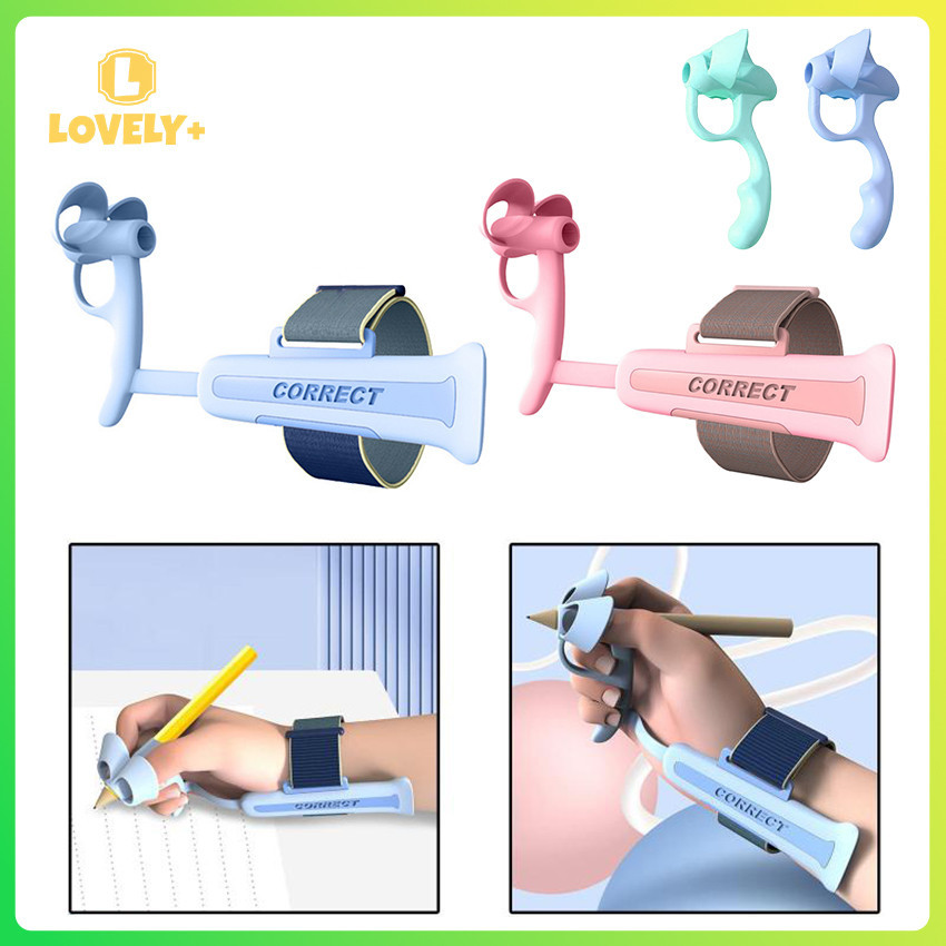Useful 2 in1 Pencil Handle Grip Silicon Pencil Grip Trainer Beginner ...