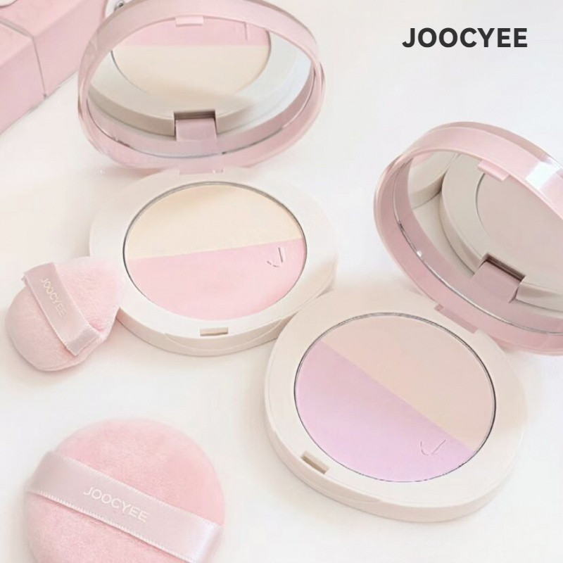 JOOCYEE Powder Two-Color Lightening Powder Makeup Setting Brightening ...