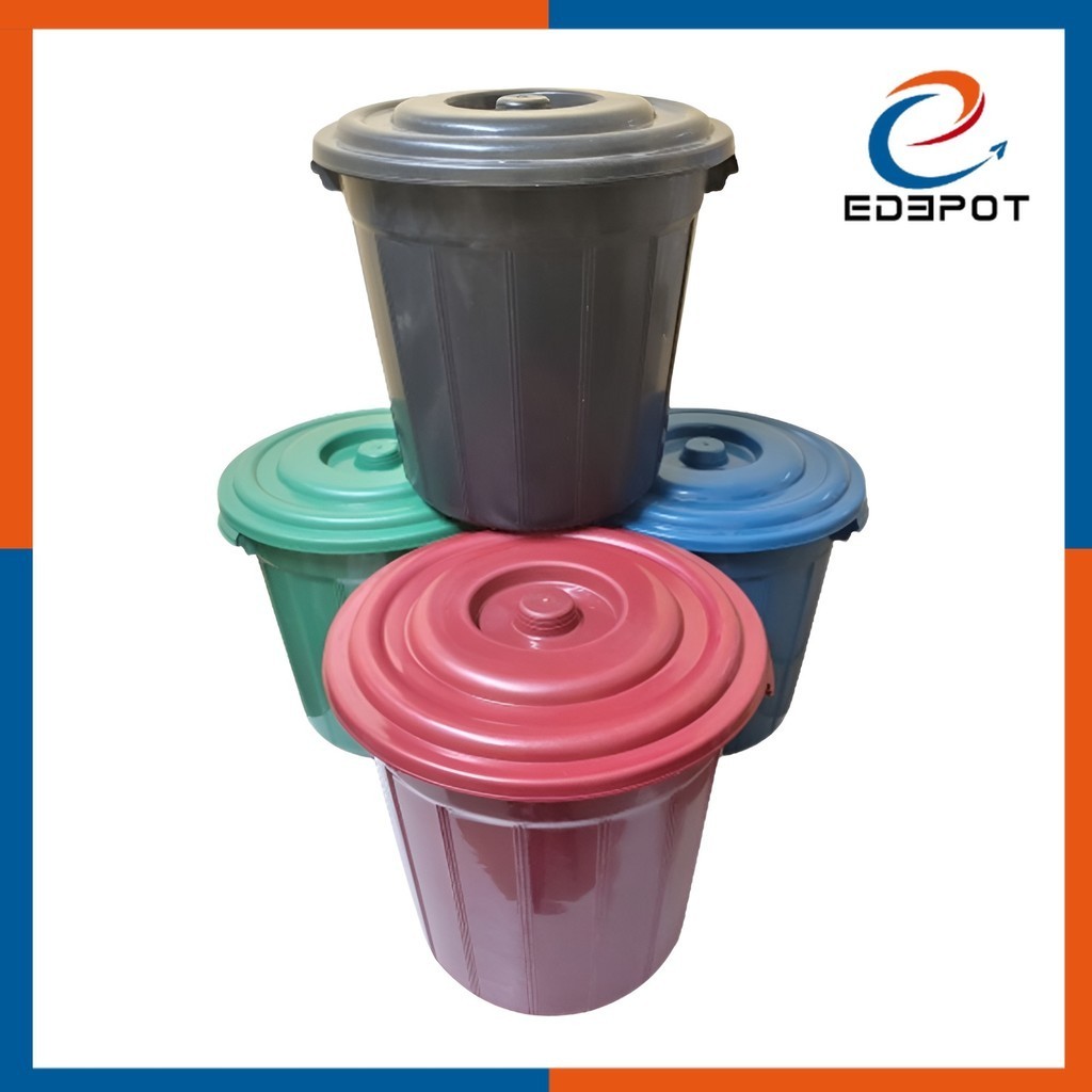 Edepot Heavy duty water container | 80 Liters drum with cover Random ...