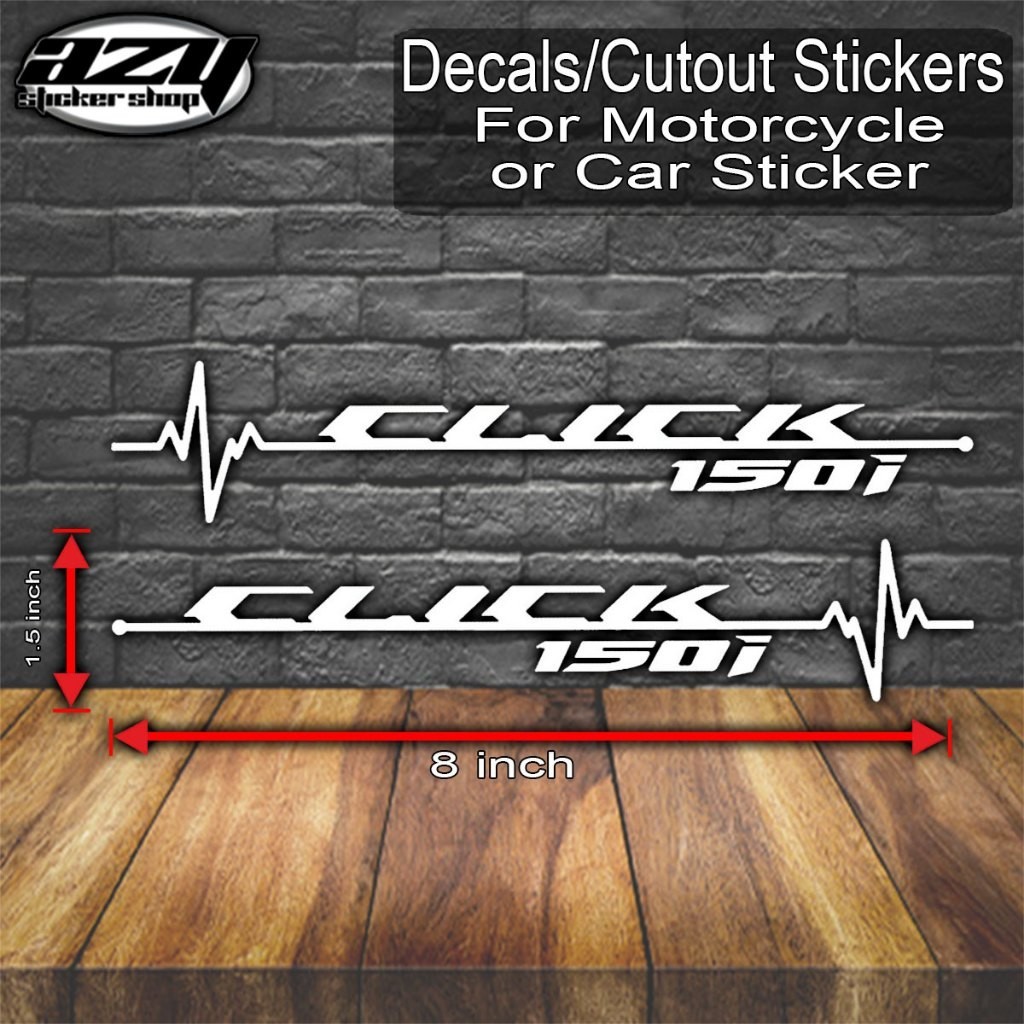 CLICK 150i Creative Life Line Stickers Decals/Cutout Stickers | Shopee ...
