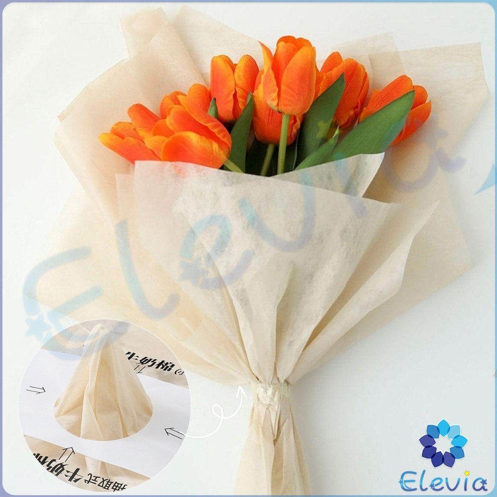 EV Floral Wrap Paper Floral Wrapping Bouquet Waterproof Cotton Paper ...