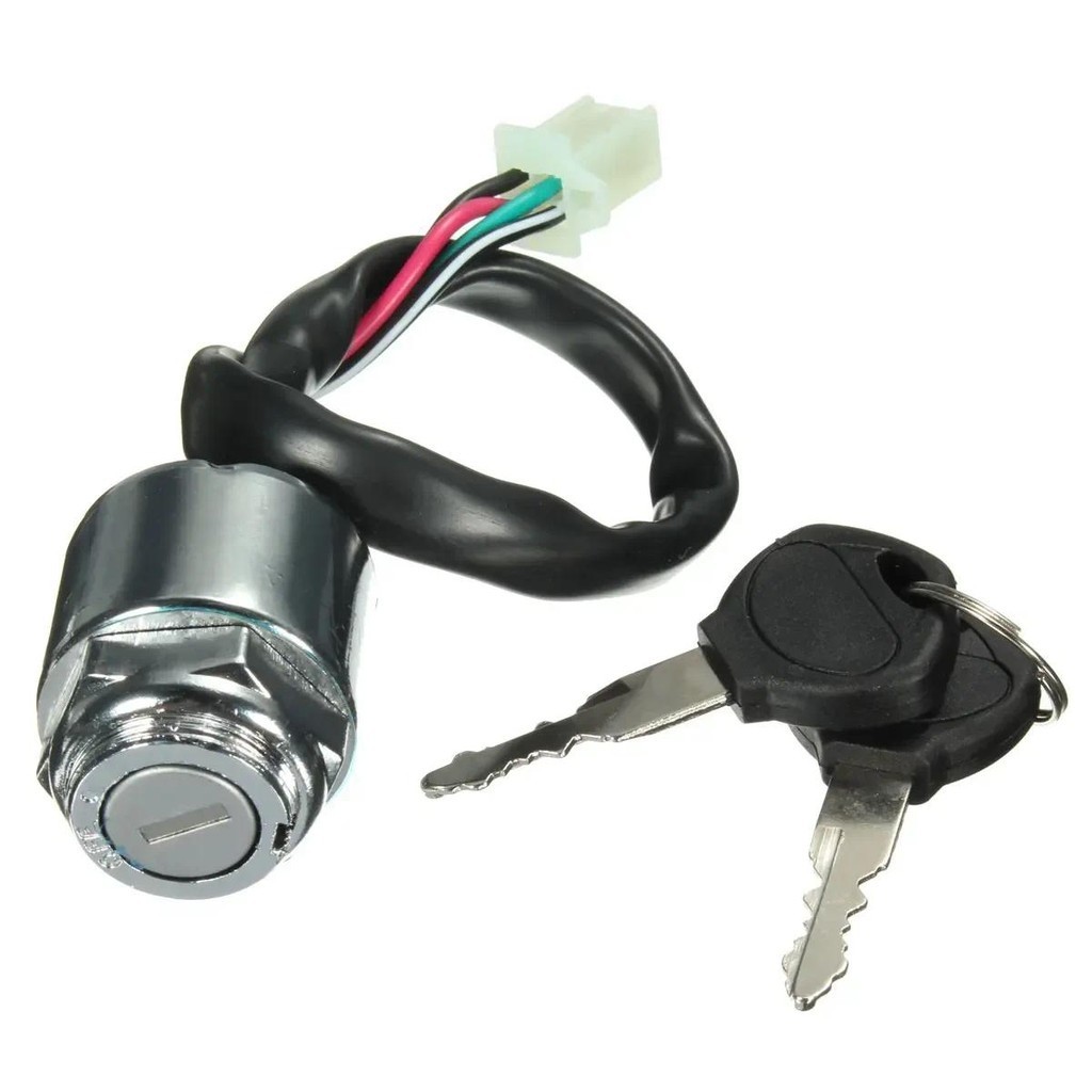 4 Wires ATV Quads Ignition Key Switch For 4 Wheeler Go Kart Motorcycles ...