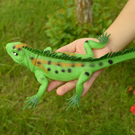 Super Lifelike Large Lizard Model Toy Pinch Scream Sound Simulation ...
