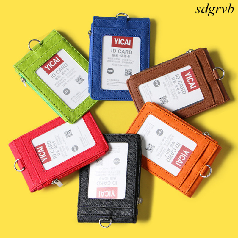 Portable ID Card Holder Case Vertical Business Work Name ID Card Holder ...