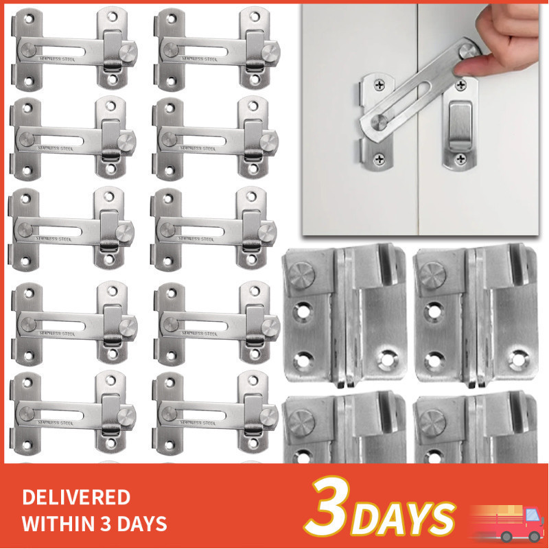 Stainless Steel Hasp Latch Lock / Security Sliding Door Window Cabinet ...