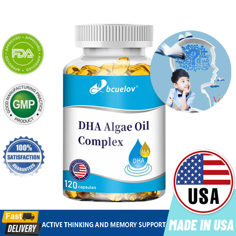 DHA Algae Oil Complex Supplement, Brain Clarity and Neuromemory Support ...