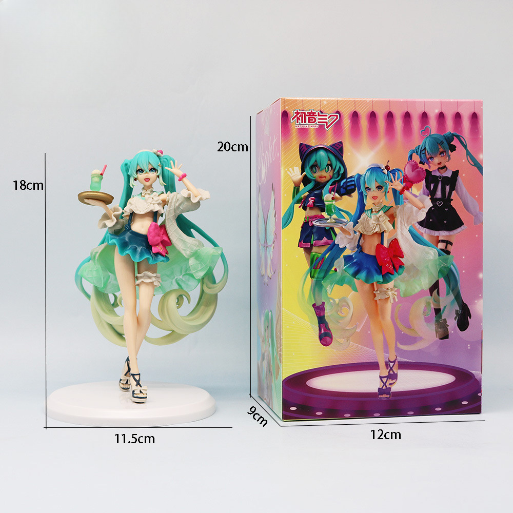 18cm Hatsune Miku Cream Soda Standing Posture Dessert Series Pretty ...