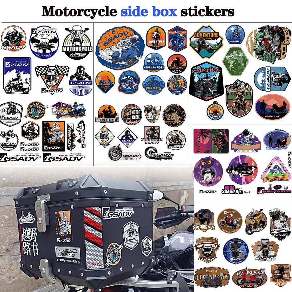 Motorcycle Side Box Sticker Modification Fuel Tank Front Decoration ...