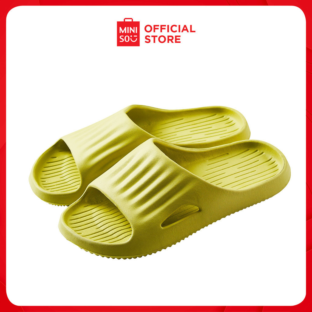 MINISO Cloud Feel Men's Bath Slippers (Green, 43-44) | Shopee Philippines