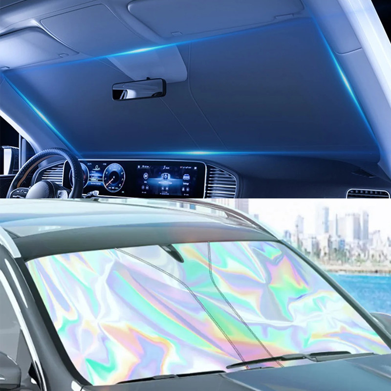 Foldable Car Front Windshield Visor, Anti-infrared Sunshade, Window ...