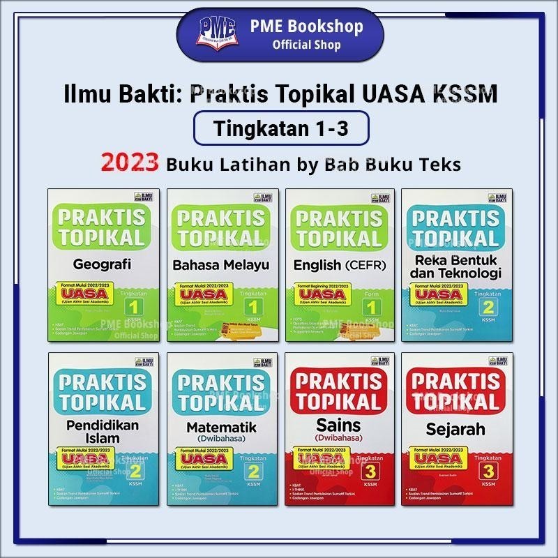 【PME Bookshop】(2023) Publisher Ilmu Bakti: Practical Topical UASA KSSM ...