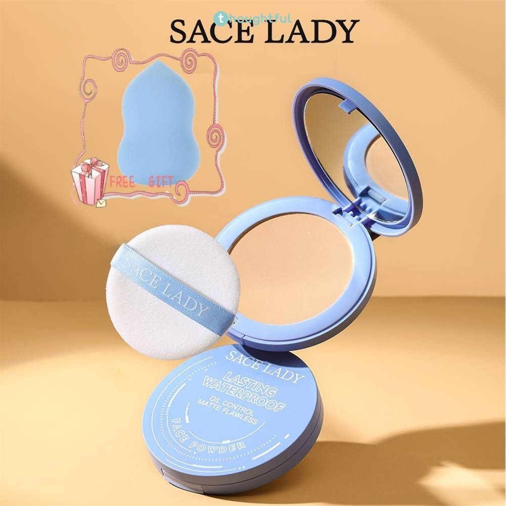 SACE LADY 3 Color Pressed Powder Full Coverage Concealer Soft Mist ...