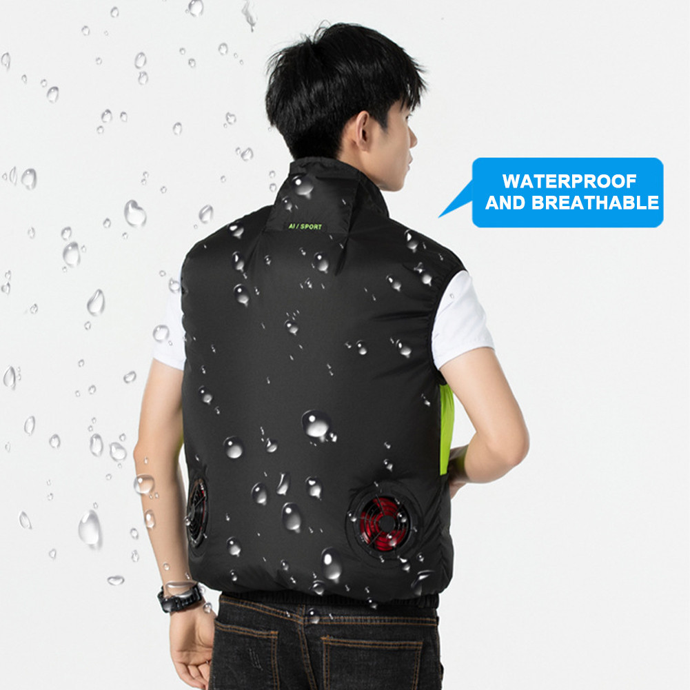 Cooling Vest Wearable Cooling Fan Vest Heatproof Suitable for Summer ...