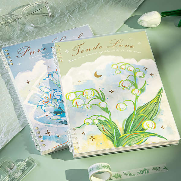 B5 ★ notebook aesthetic Student ins school supplies binder notebook ...