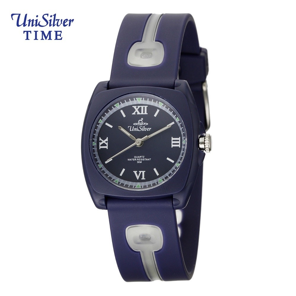 UniSilver TIME ICONIQ SPHERE Women's Analog Navy Blue Rubber #KW1315 ...