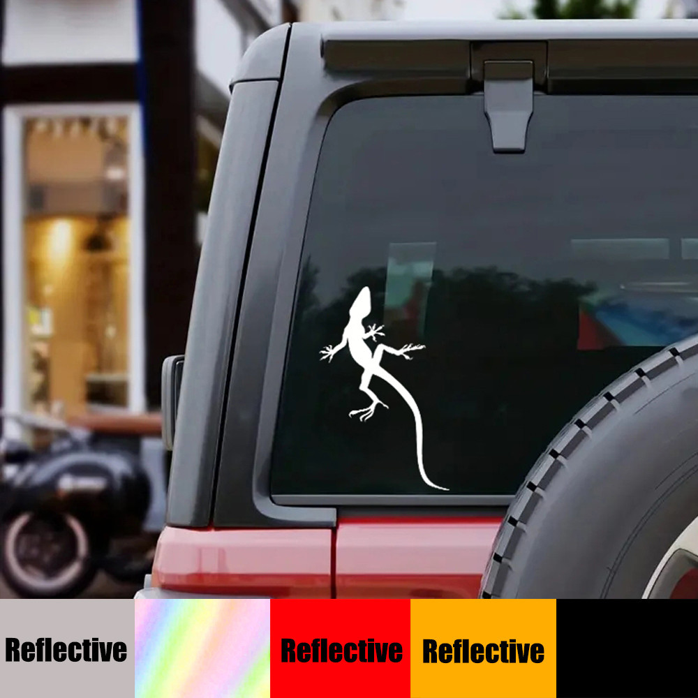 Unique Simple Stickers Gecko Fun Decals Cartoon Animal Engraving ...