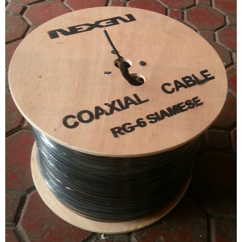 RG6 Siamese Cable CCTV Coaxial with Power 305 meters Nexen brand ...