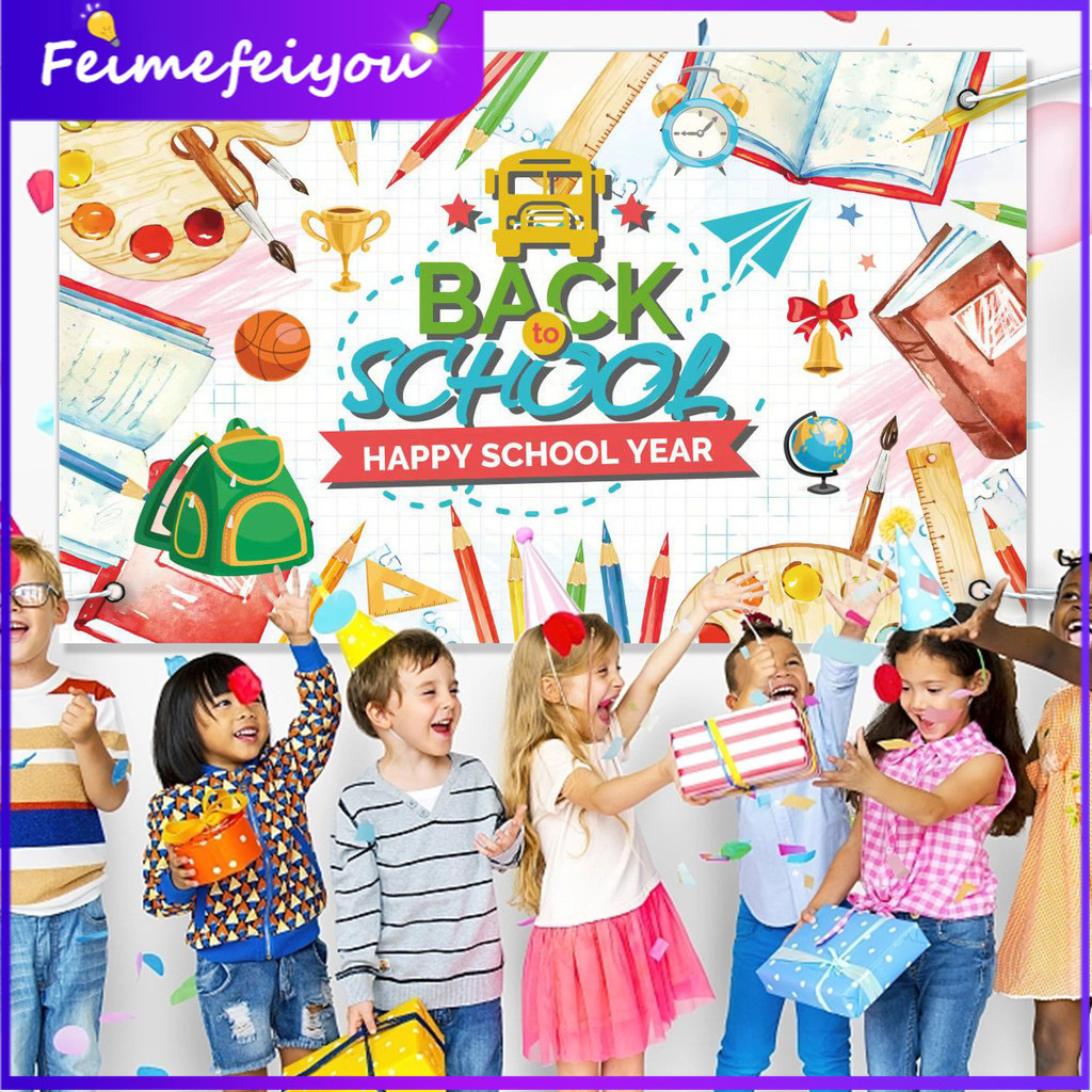 Back To School Classroom Party Decoration Banner Welcome Back To School ...