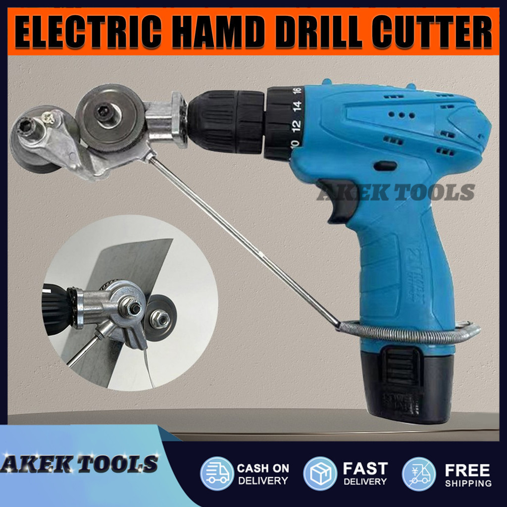 Nibbler Saw Cutter Plate Electric Drill Plate Cutter DIY Metal Sheet Cutter Free Cutting Tool ...