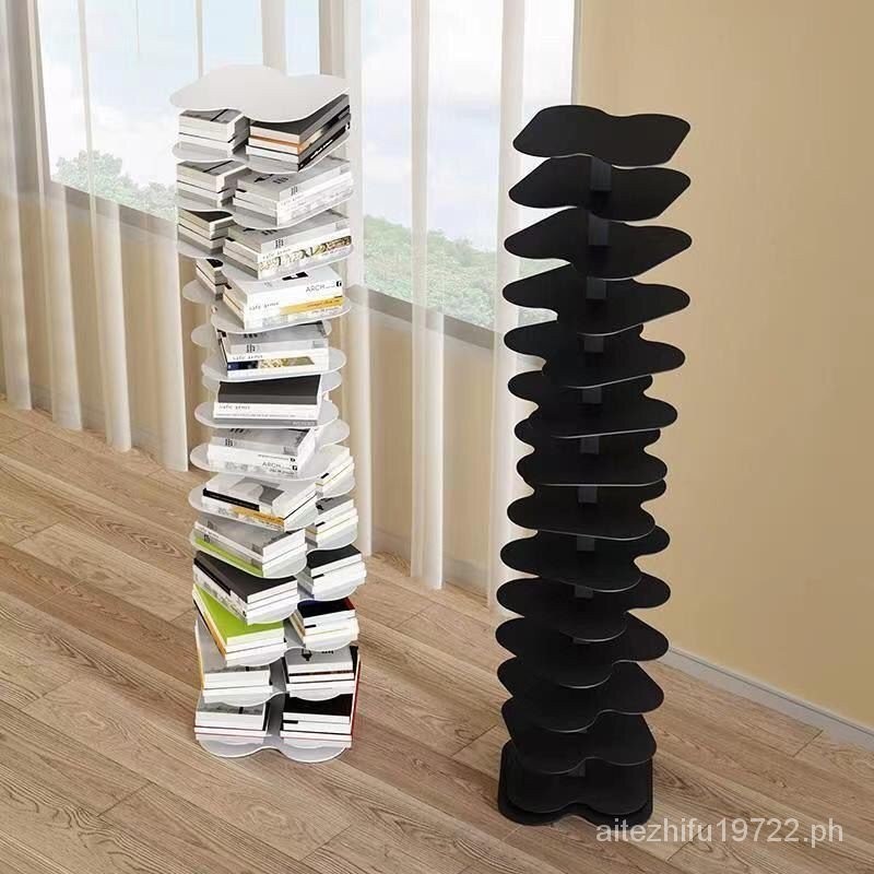 Nordic Spiral Bookshelf Book Storage Rack Multi-Layer Floor Storage ...