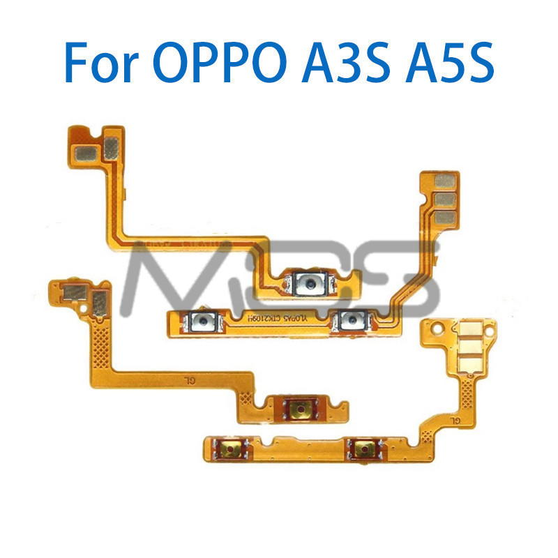 Switch Power ON OFF Key Mute Silent Volume Button Flex Cable For OPPO A3s A5s Replacement Parts ...