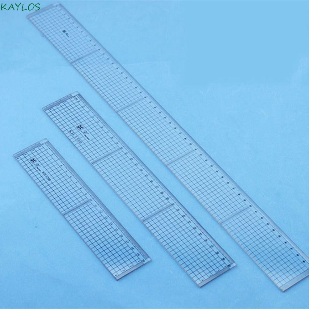 KAYLOS Transparent Ruler Board, 20 30 50cm PVC Grid Students Ruler ...