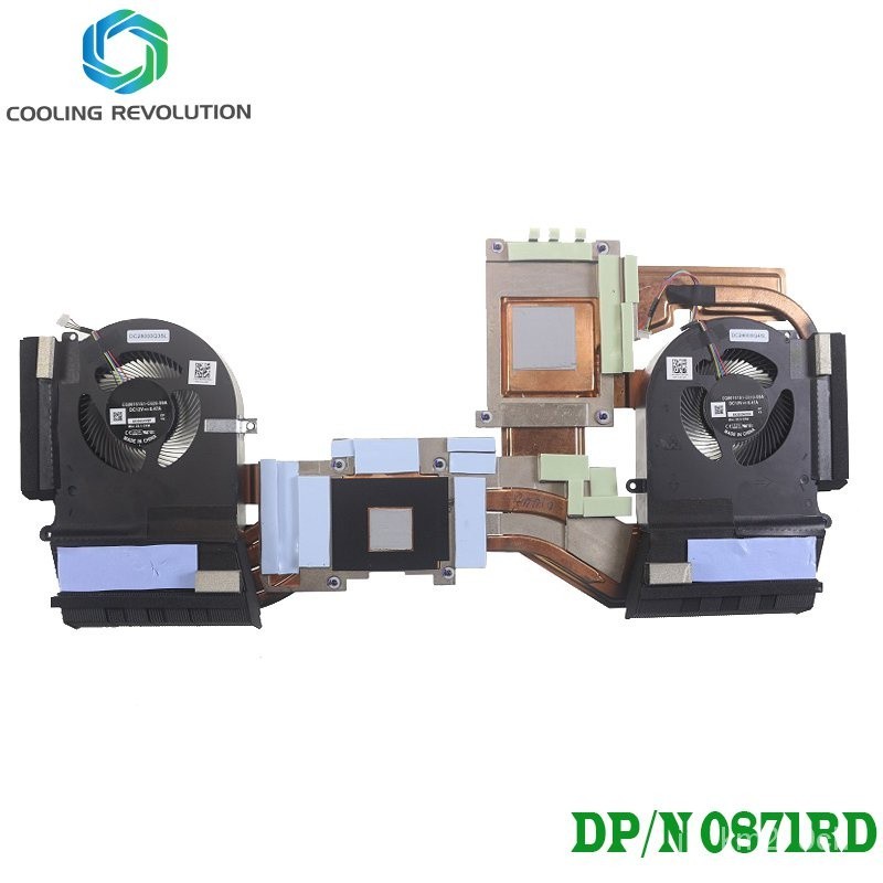 RQ+Laptop CPU GPU Heatsink Fan DC12V 4Pin for Dell Alienware Area-51m ...