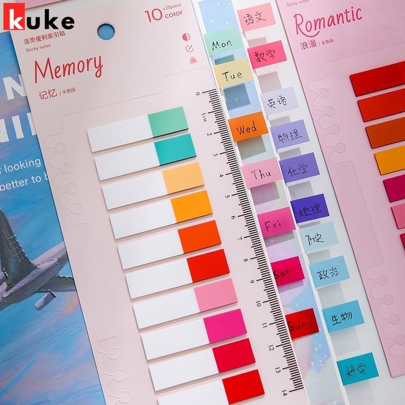 200Pcs Reusable Writable Key Points Memo Pad Label / Student Self ...