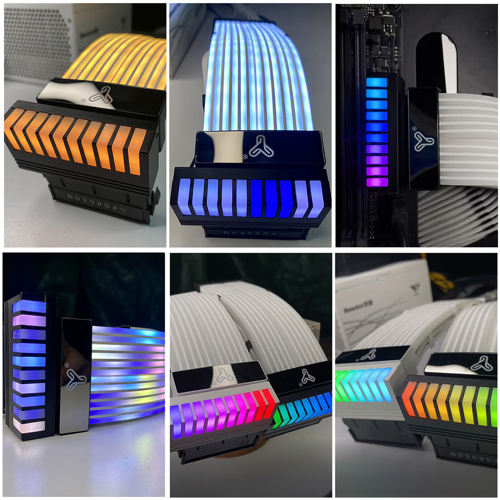 ATX 24 Pin to 90 Degree Power Plug Adapter RGB Mainboard Motherboard ...