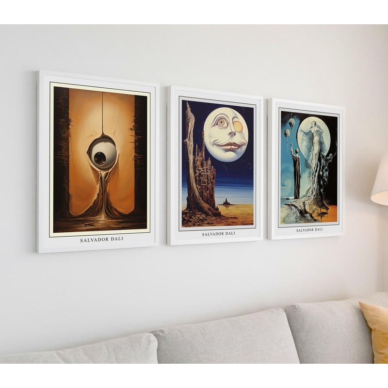 Salvador Dali Poster Set Salvador Dali Wall Art Salvador Dali Wall Art ...