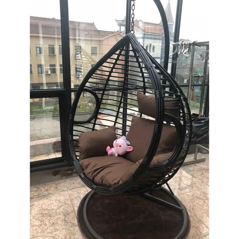 Rocking Chair Single Hanging Chair Thick Rattan Hanging Basket Chair ...