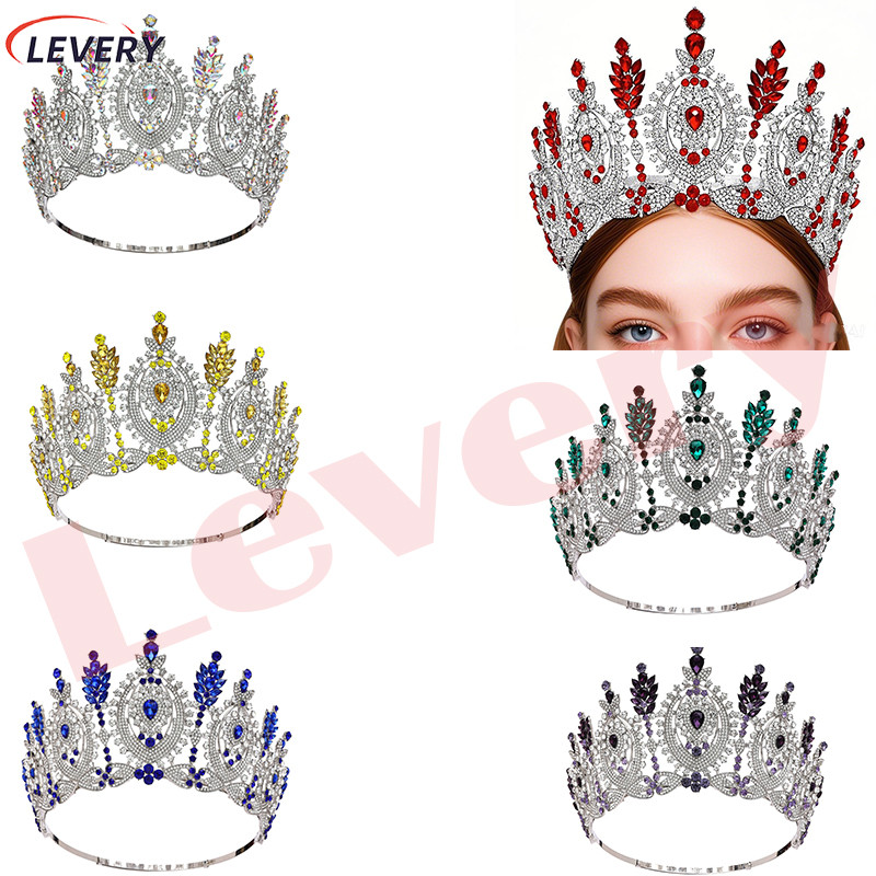 Levery 2025 Baroque Flower Crystal Crowns for Women Wedding Bridal ...