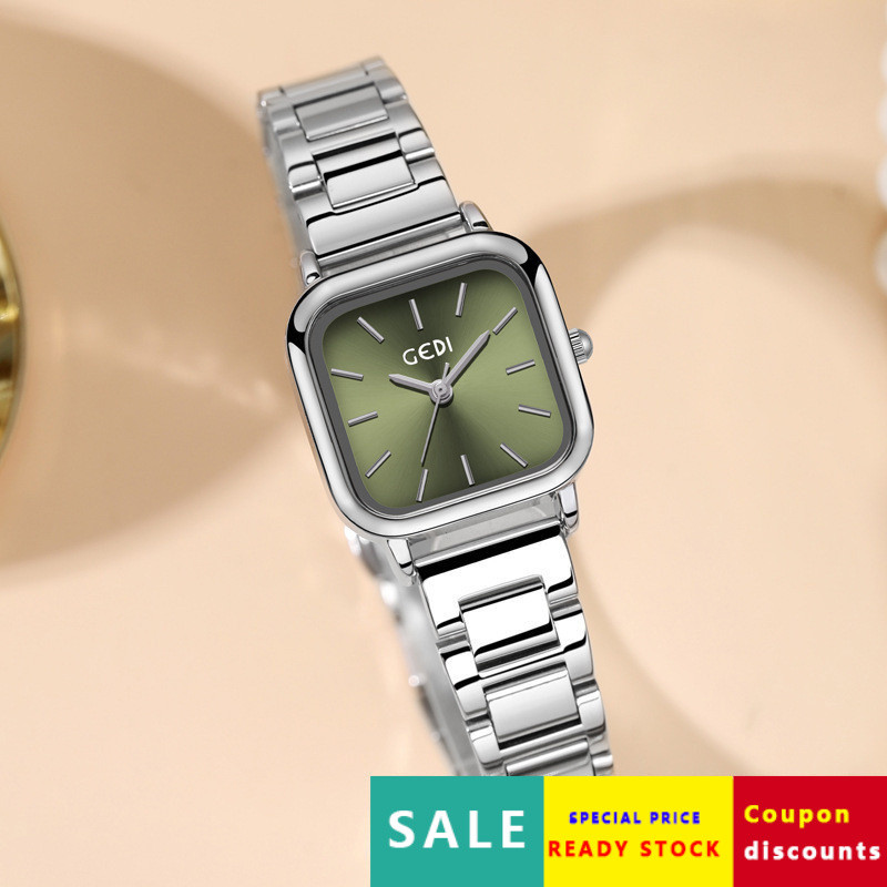2025 Fashion Sports Goetdy Simple Retro Niche Style Roman Scale Classy Small Square Disc Wrist ...