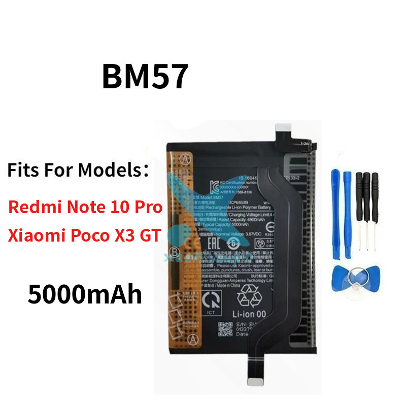 xiaomi BM57 For Xiaomi POCO X3 GT Redmi Note 10 Pro Mobile phone ...