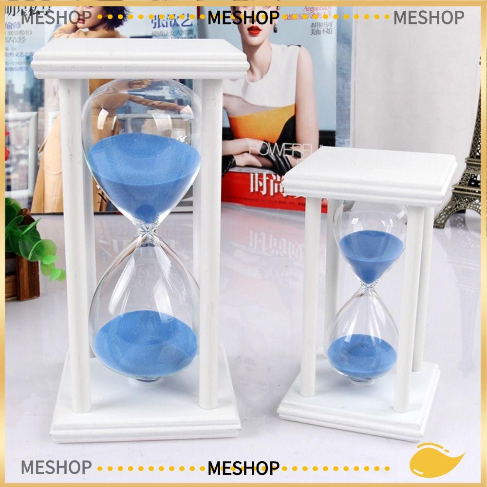 ME Hourglass Sand Timer, 30/60 Minutes Wooden Glass Sand Sandglass ...