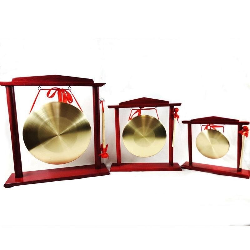 Chinese Gong Flood Control Musical Instrument Copper Gong with Frame ...