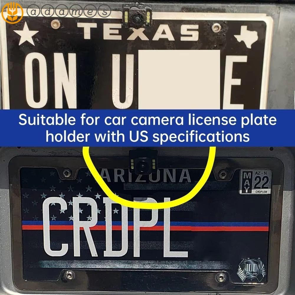 ADAMES 2 PCS License Plate Bracket, Iron Dash Cam License Plate Mount ...