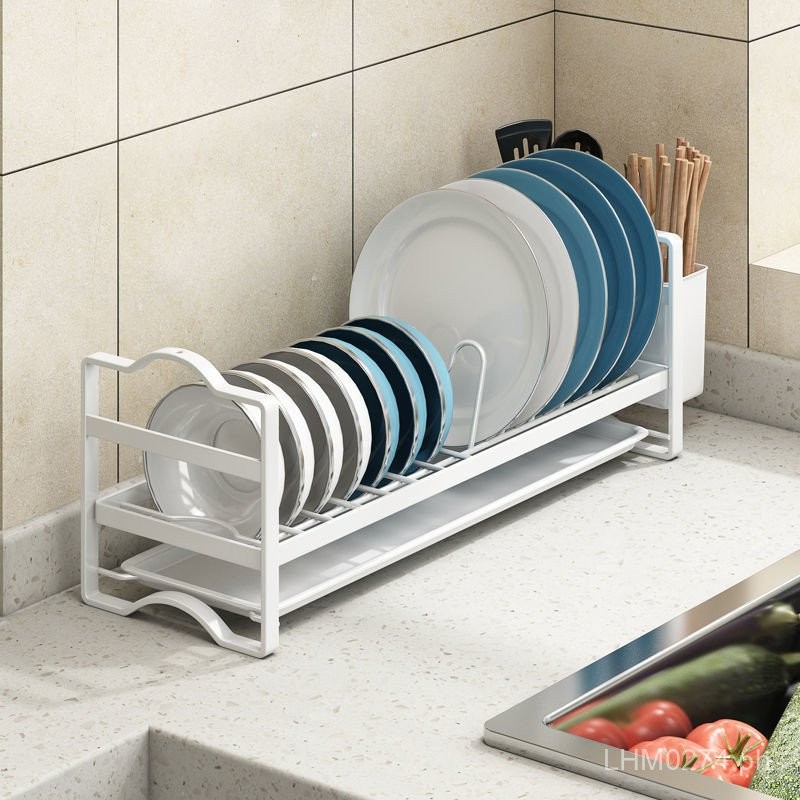 Storage Kitchen Cabinet Window Sill Dish Drainer Small Narrow Household ...