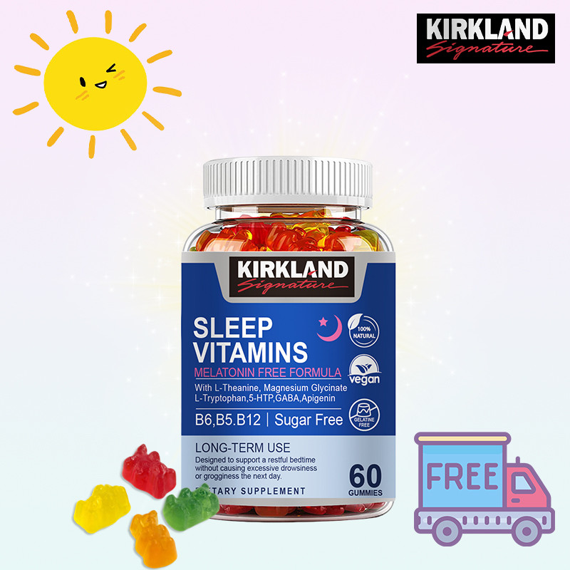 KIRK--LAND Sleep Vitamins Gummies Supplements, Melatonin-free, Sleep ...